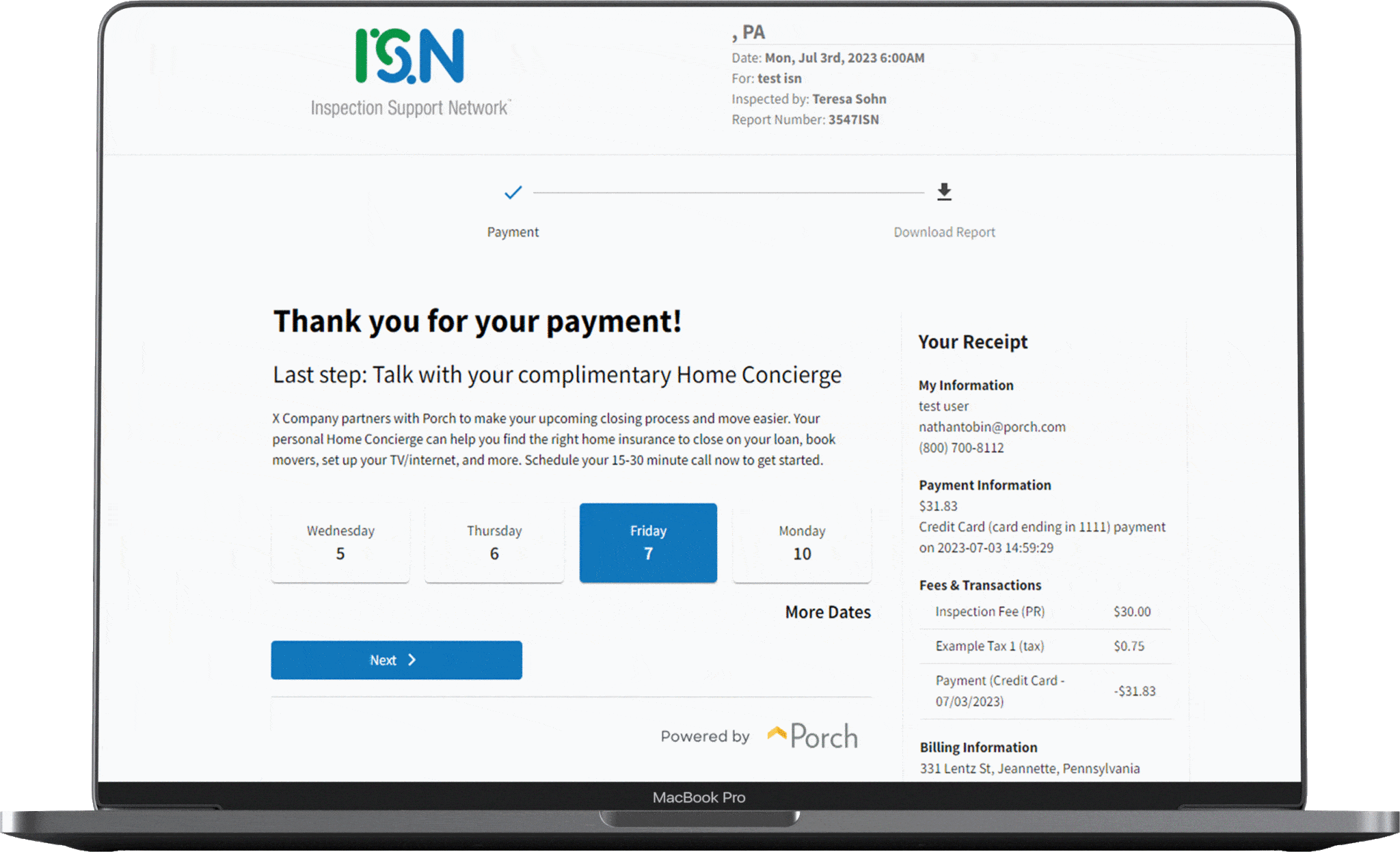 Home Inspection Software from Inspection Support Network