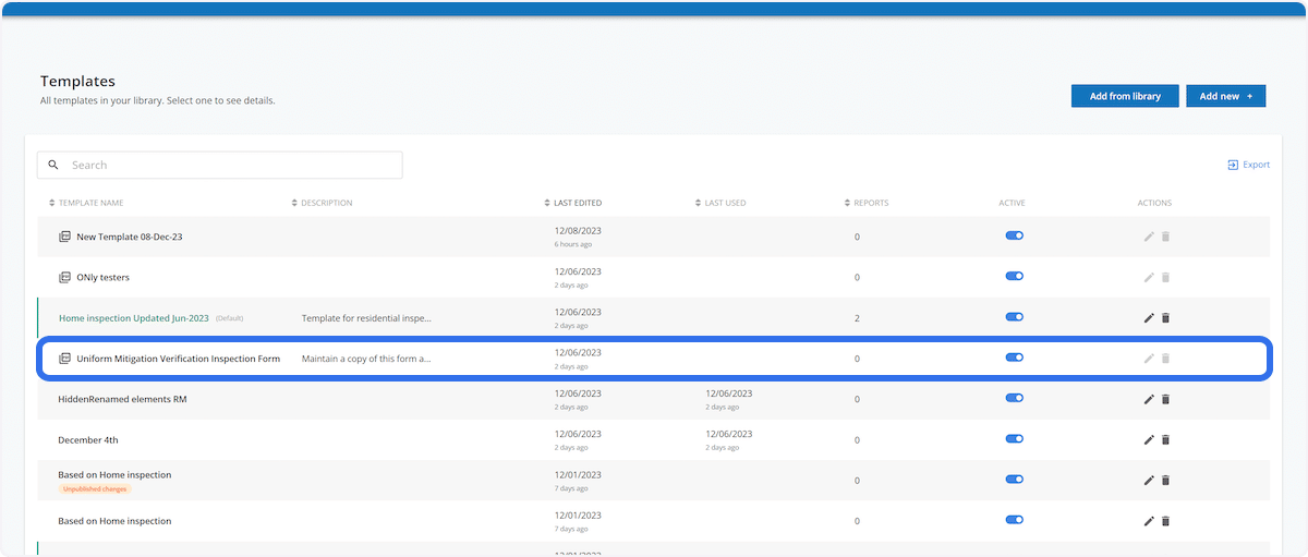 Florida Wind Mitigation Template - ISN