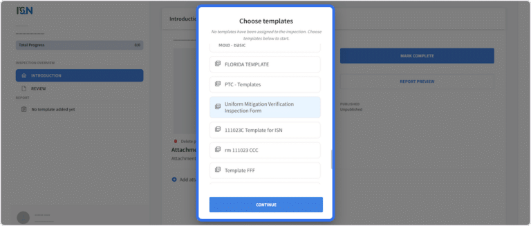 Florida Wind Mitigation Template - ISN