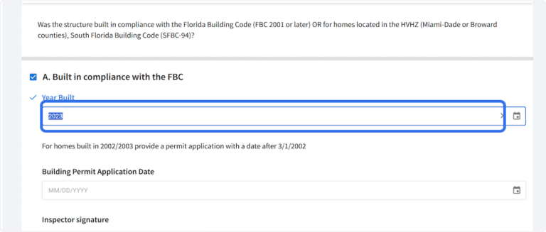 Florida Wind Mitigation Template - ISN