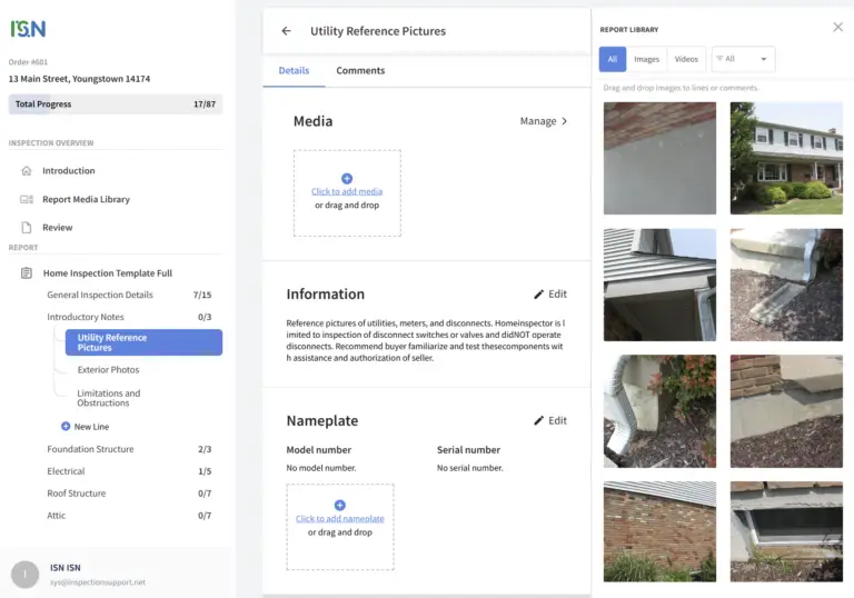 Home Inspection Software from Inspection Support Network